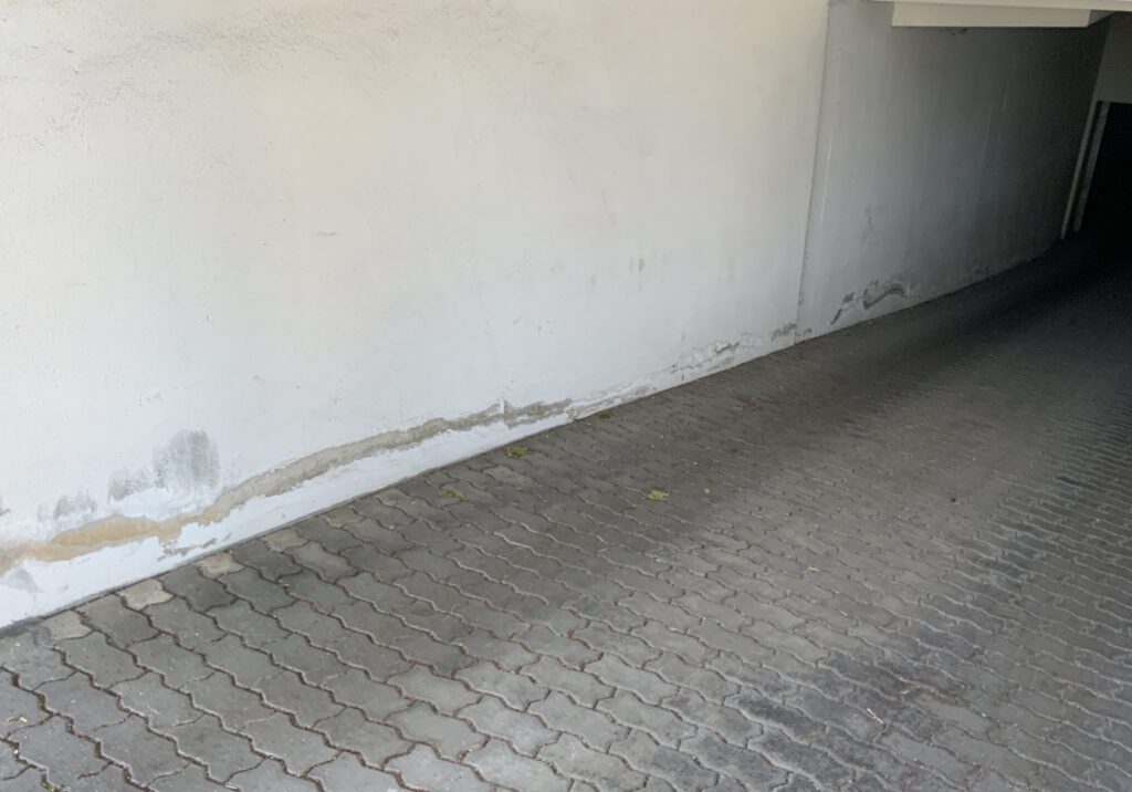 Salzausblühungen im Sockelbereich — Maler Sachverständiger Wolfgang ...